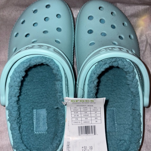 CROCS | Shoes | Crocs Classic Lined Clog Fuzzy | Poshmark